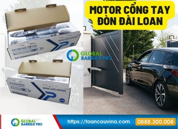 LẮP ĐẶT MOTOR CỔNG TAY ĐÒN ĐÀI LOAN