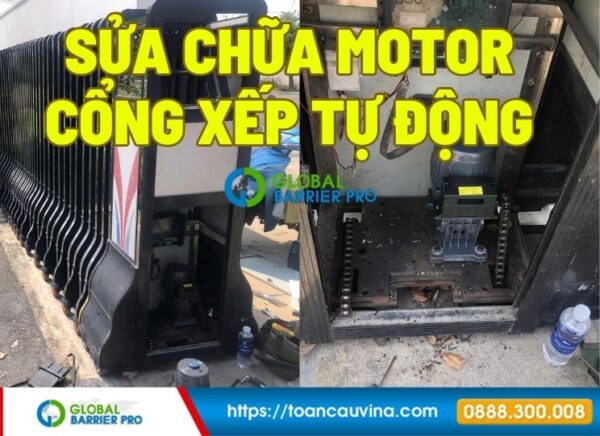 Chuyên Sửa chữa motor cổng xếp tự động